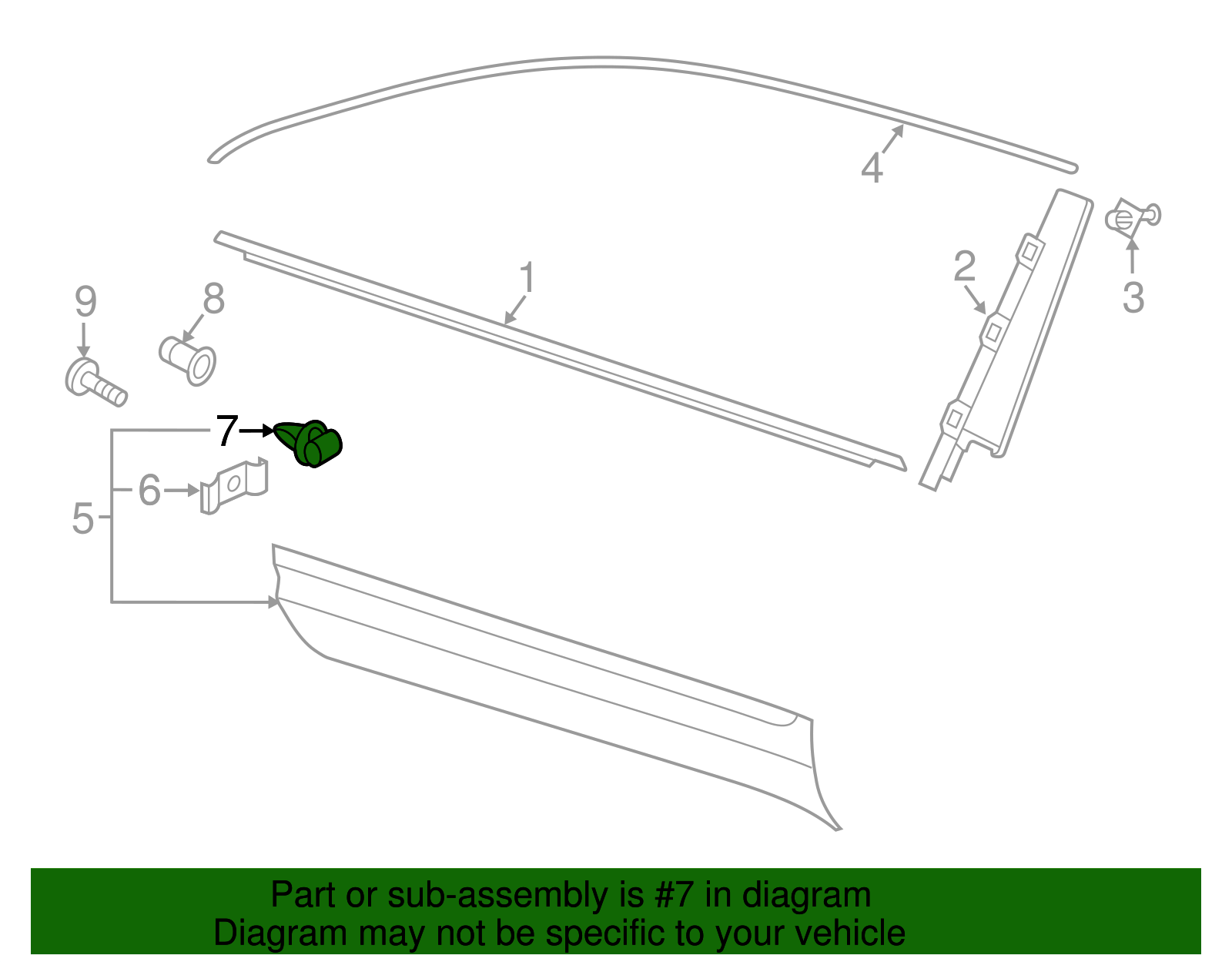 2006-2025 Volkswagen Wheel Opening Molding Retainer Clip 3C0-853-585 ...