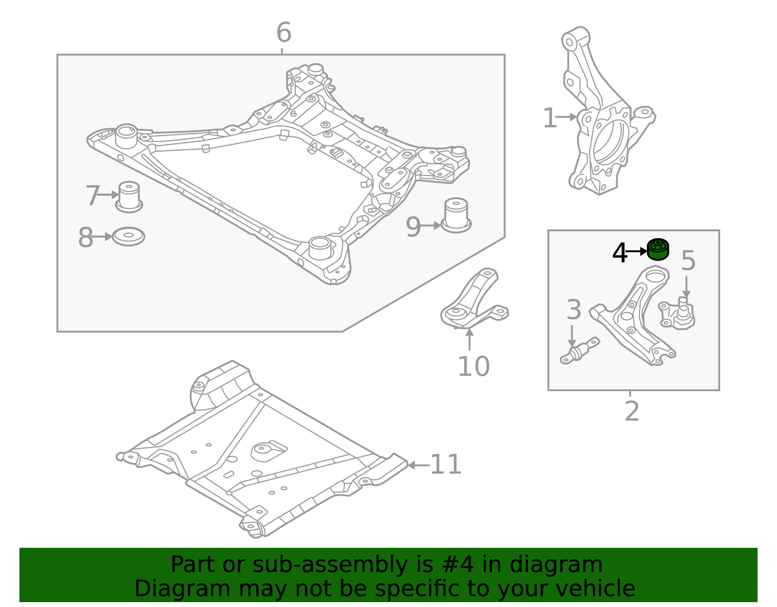2022-2024 Hyundai Tucson Mount Bushing 54584-N9000 | OEM Parts Online