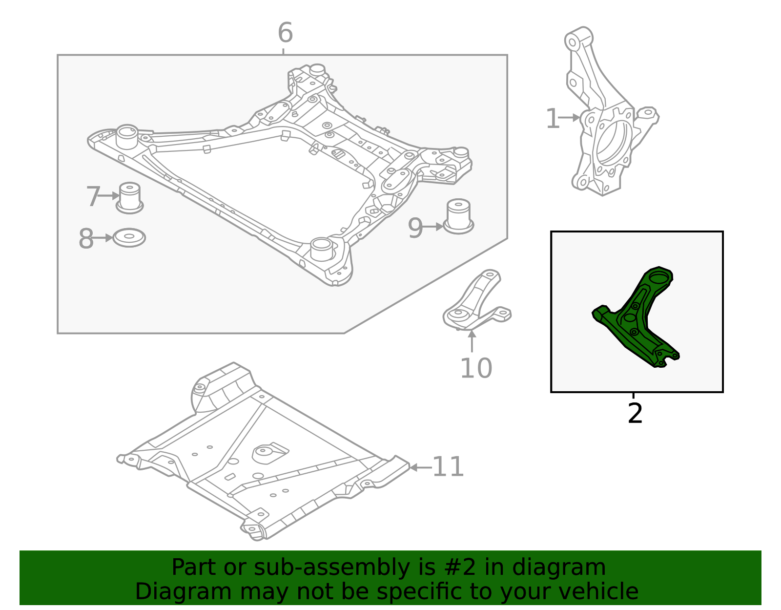 Genuine Lower Control Arm for 2022-2024 Hyundai Tucson | Part# 54501 ...