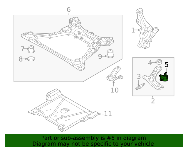 Genuine Ball Joint for 2022-2024 Hyundai | Part# 54530-L1000 | Hyundai ...