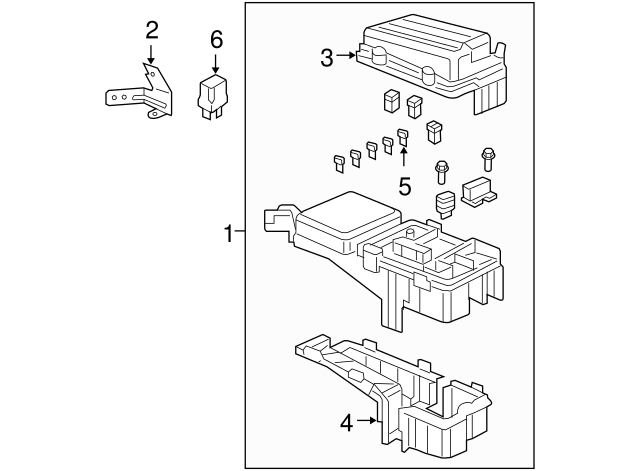 38250-SHJ-A22 - Box Assembly Relay - 2008-2010 Honda Odyssey | Honda ...