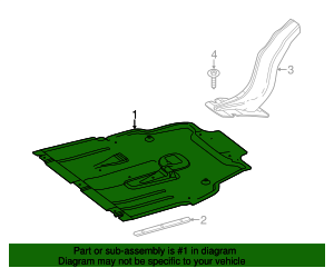246-520-15-23 - Powertrain Skid Plate 2014-2020 Mercedes-Benz ...