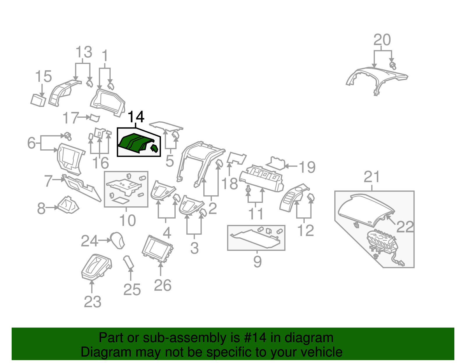 77610-SWA-A12ZA - Vent Grille 2010-2011 Honda CR-V | Honda Parts Online