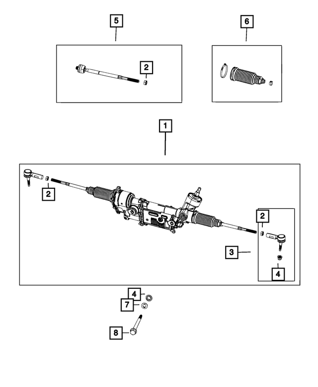 2021-2024 Ram 1500 Rack And Pinion Gear 68585101AA | Mopar Estores