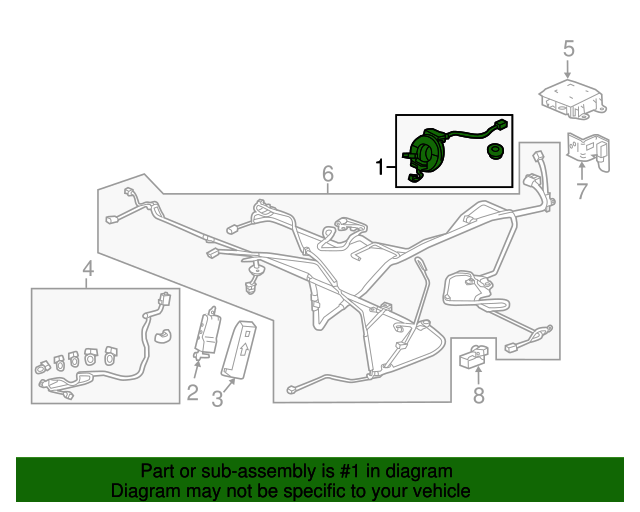 77900-TR0-A22 - Reel Assembly Cable - Honda Car Parts Direct