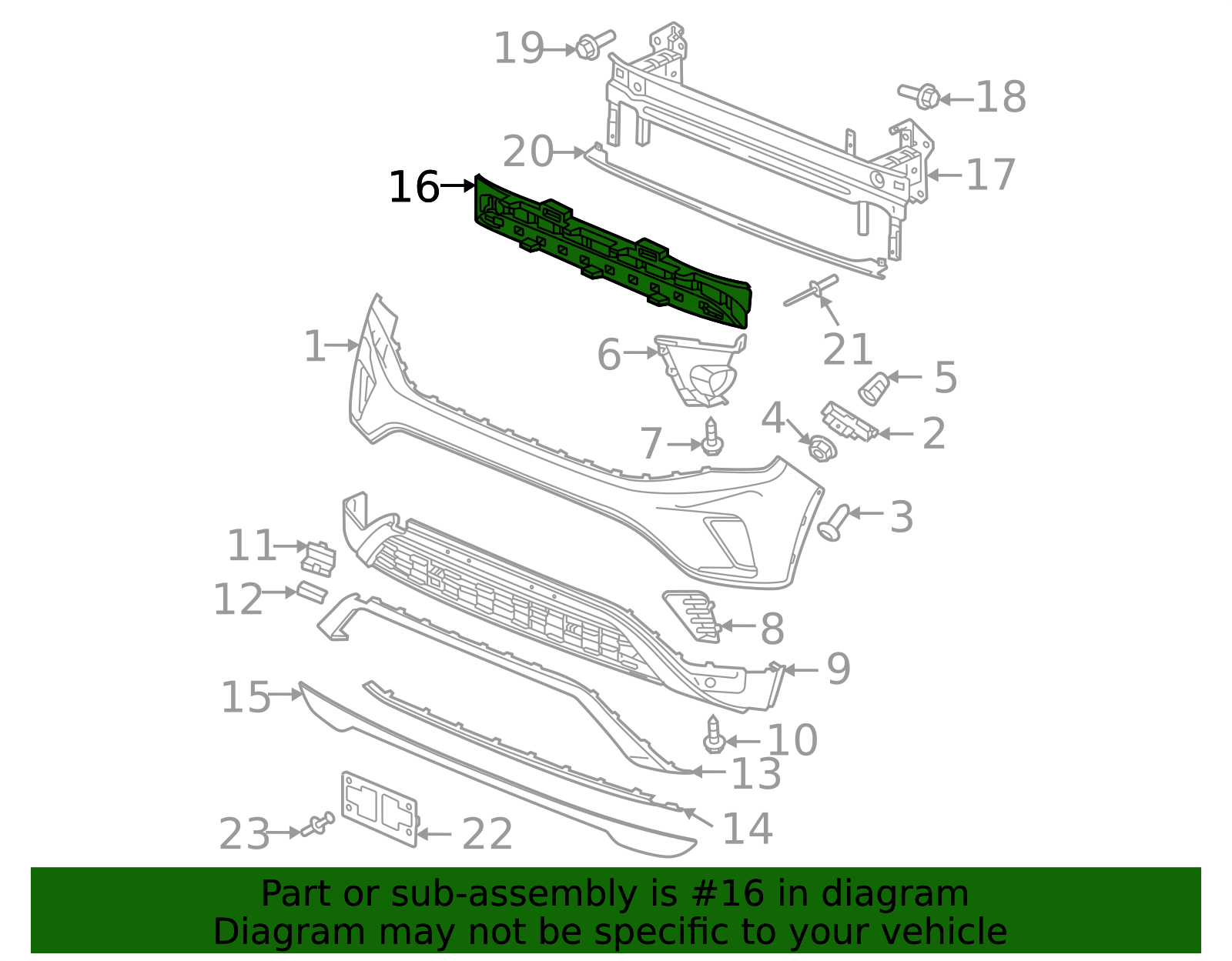 2020-2023 Volkswagen Bumper Impact Absorber 3CM-807-248 | OEM Parts Online