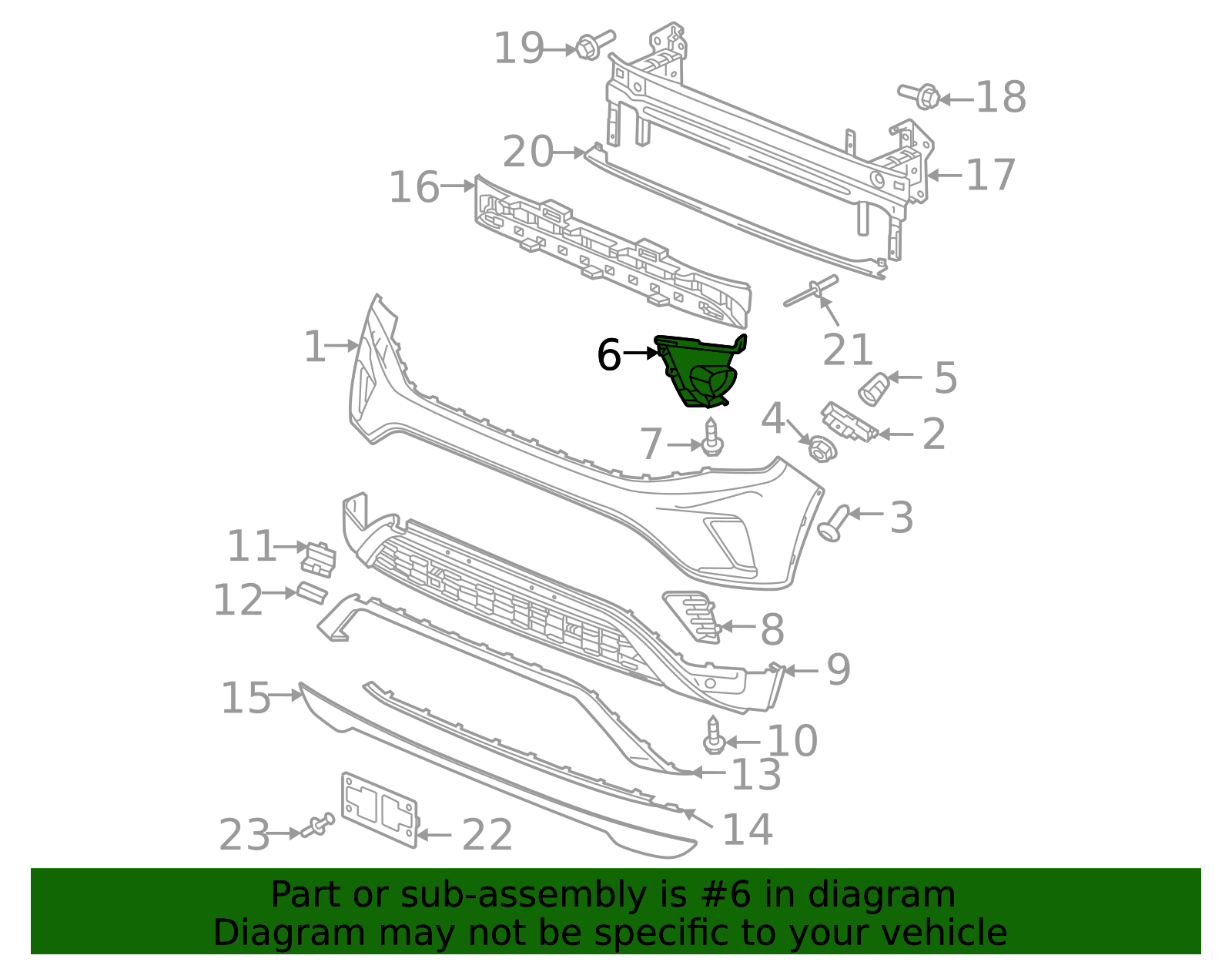 2020-2023 Volkswagen Bumper Cover Support Rail 3CM-807-884 | OEM Parts ...