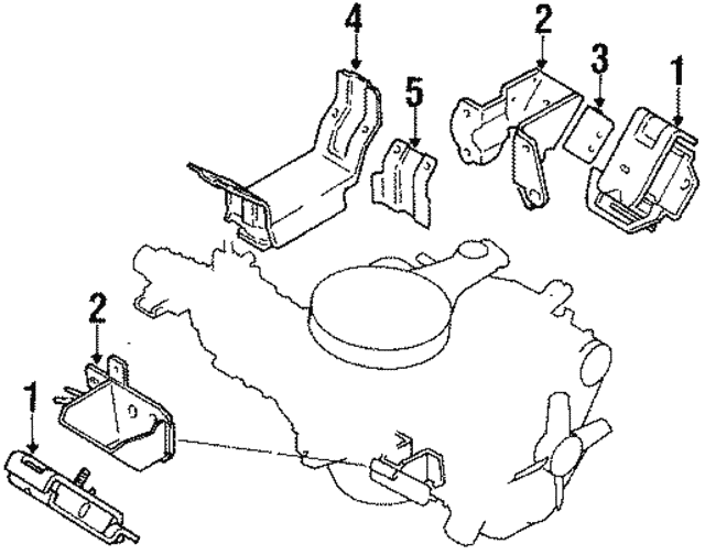 1986-1991 Isuzu Mount Bracket 8941367753 | Isuzu Parts Center