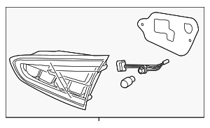92403-A7100 - Backup Lamp Assembly 2014-2018 Kia Forte5 | Kia.Parts Store