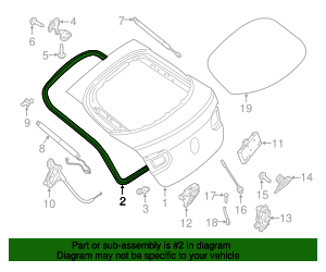 253-740-30-01 - Body Weather-Strip 2017-2022 Mercedes-Benz | Mercedes ...