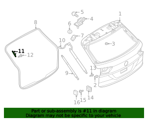 3CM-827-428-B - Lift Cylinder Bracket 2024-2025 Volkswagen Atlas Cross ...