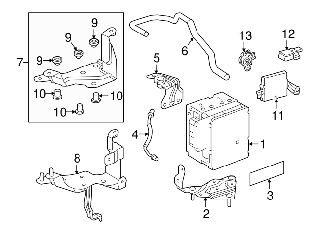 44050-11010 - Actuator Assembly 2018-2024 Lexus | Longo Lexus Parts