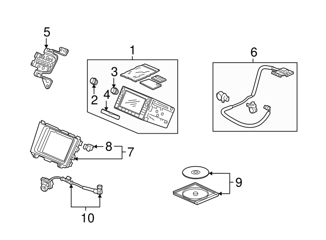 2007-2011 Honda CR-V Camera Assembly, Rear-View 39530-SWA-E01 | OEM ...