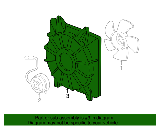 2012-2015 Honda Civic Shroud 19015-R1A-A01 | Cheaper Honda Parts