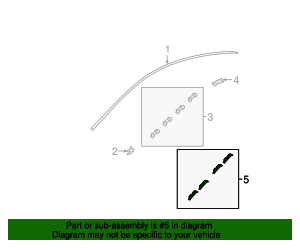 91570-SJD-003 - Clip A Front Windshield Side - 2006-2011 Honda Civic ...