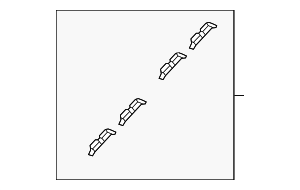 91570-SJD-003 - Clip A Front Windshield Side - 2006-2011 Honda Civic ...