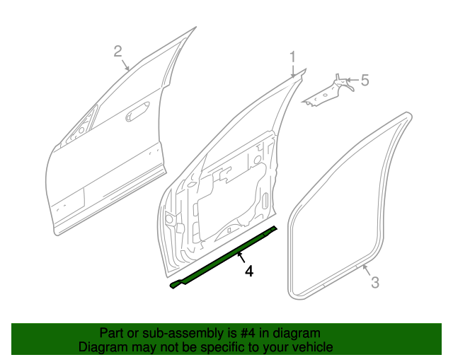 2007-2017 Ford Lower Weather-Strip 7L1Z-7820759-B | OEM Parts Online