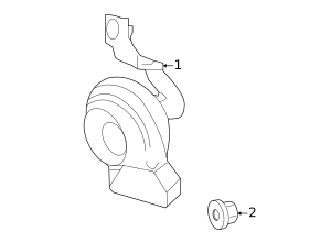 190-542-02-00 - Horn 2017-2021 Mercedes-Benz | Mercedes-Benz USA Parts