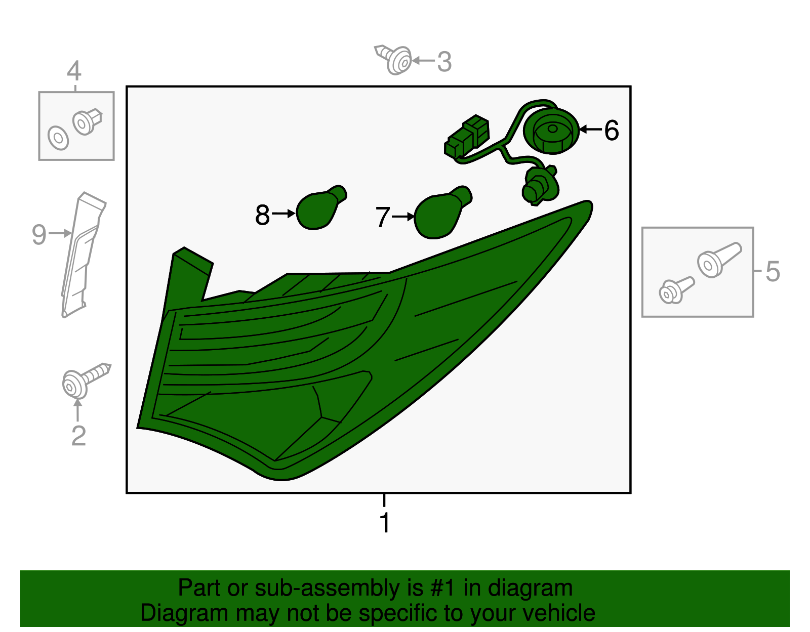 2013-2016 Hyundai Santa Fe Sport Tail Lamp Assembly 92402-4Z100 ...
