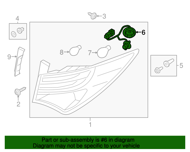 2013-2018 Hyundai Santa Fe Sport Socket & Wire 92480-4Z000 | OEM Parts ...