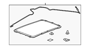 2011-2012 Cadillac SRX Light Titanium Headliner 22816199 | TascaParts.com