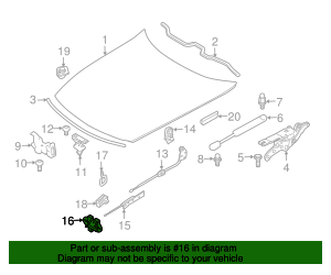 51-23-7-192-975 - Latch - 2006-2008 BMW Z4 | BMW Parts Exchange