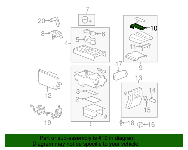 Pushbutton,F/Flr Cnsl Compt Dr Lat Ebony 19328701 | GM Parts Center
