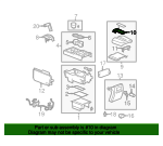 Pushbutton,F/Flr Cnsl Compt Dr Lat Ebony 19328701 | GM Parts Center