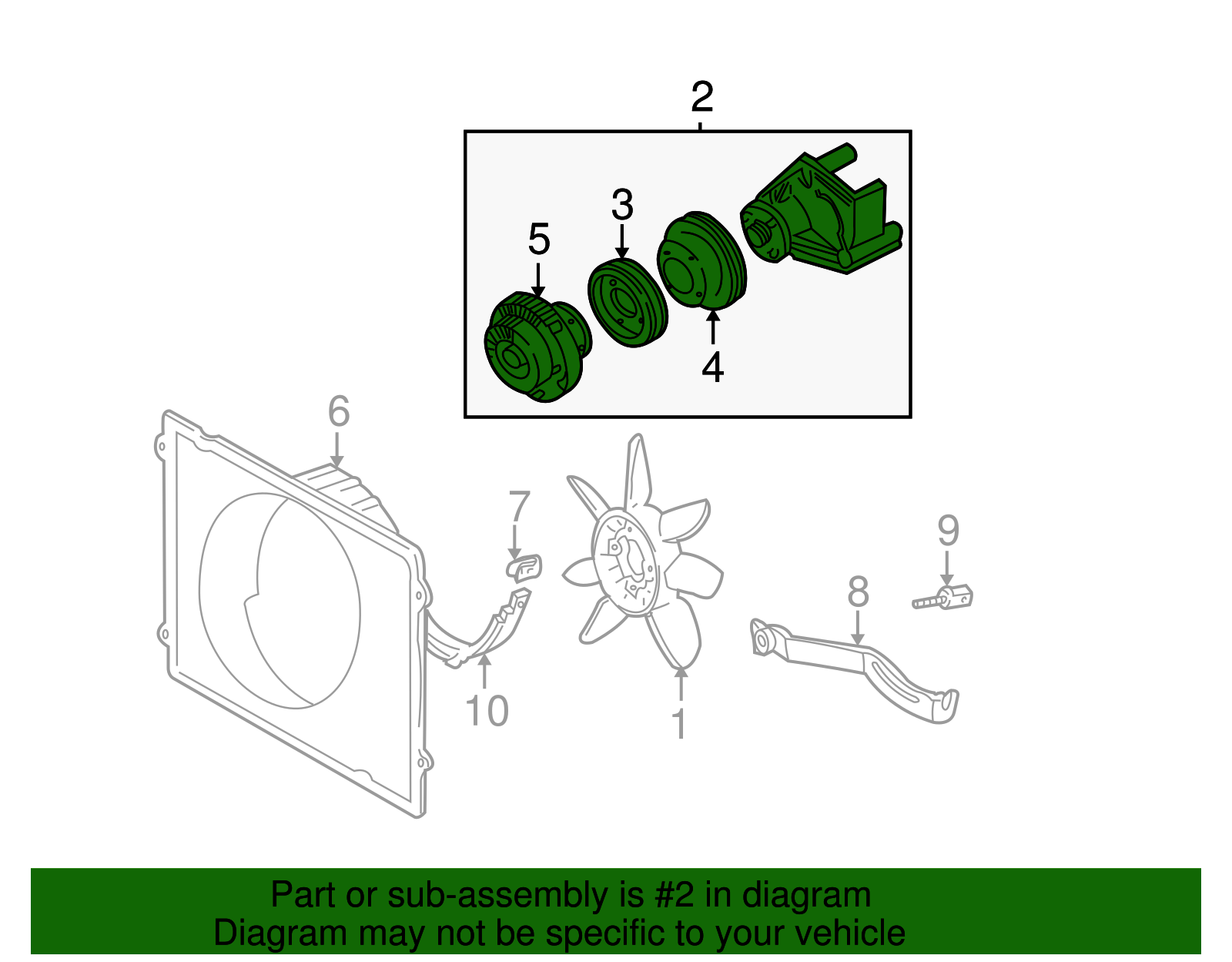 Toyota Parts Clutch & Pulley 16307-62011 | Toyota Parts|Toyota Online ...