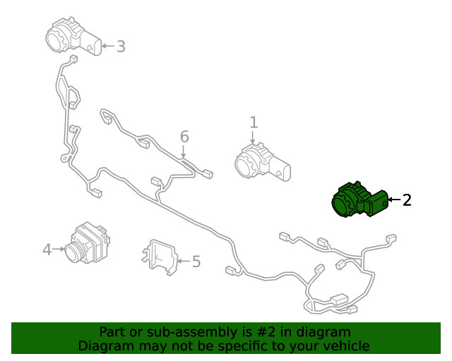 2019-2022 Volvo Park Sensor 32209487 | TascaParts.com