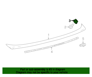 2018-2021 Toyota Spoiler Retainer Nut 90182-06011 | Toyota Parts Center
