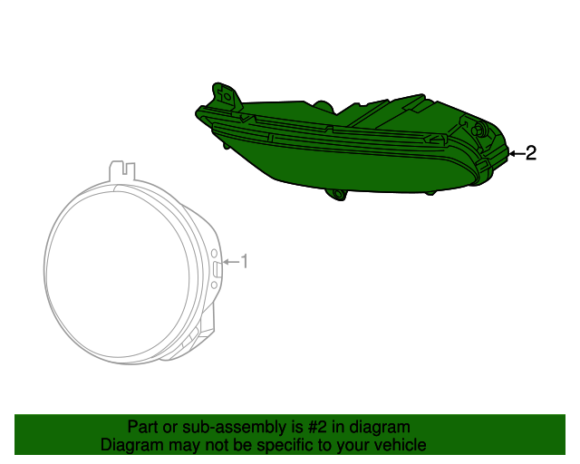 2015-2020 Chrysler 300 Fog Lamp Assembly - Driver's Side (LH ...