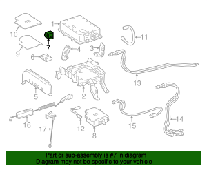 000000-006967 - Fuse Bracket 2015-2017 Mercedes-Benz | Mercedes-Benz ...