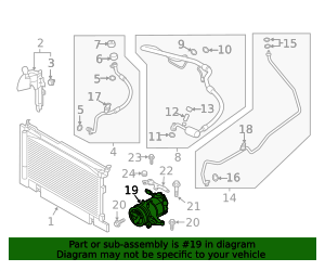 2019-2024 Subaru Forester A/C Compressor 73111SJ030 | Subaru Parts Guys
