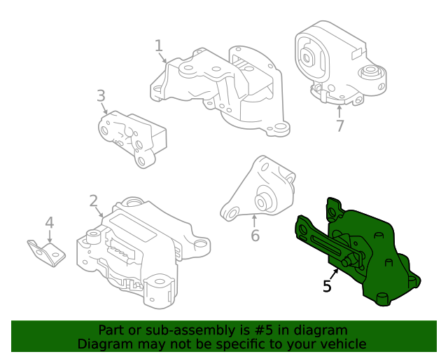 11360-6CA0B - Rear Mount 2019-2024 Nissan Altima | Nissan Parts ...