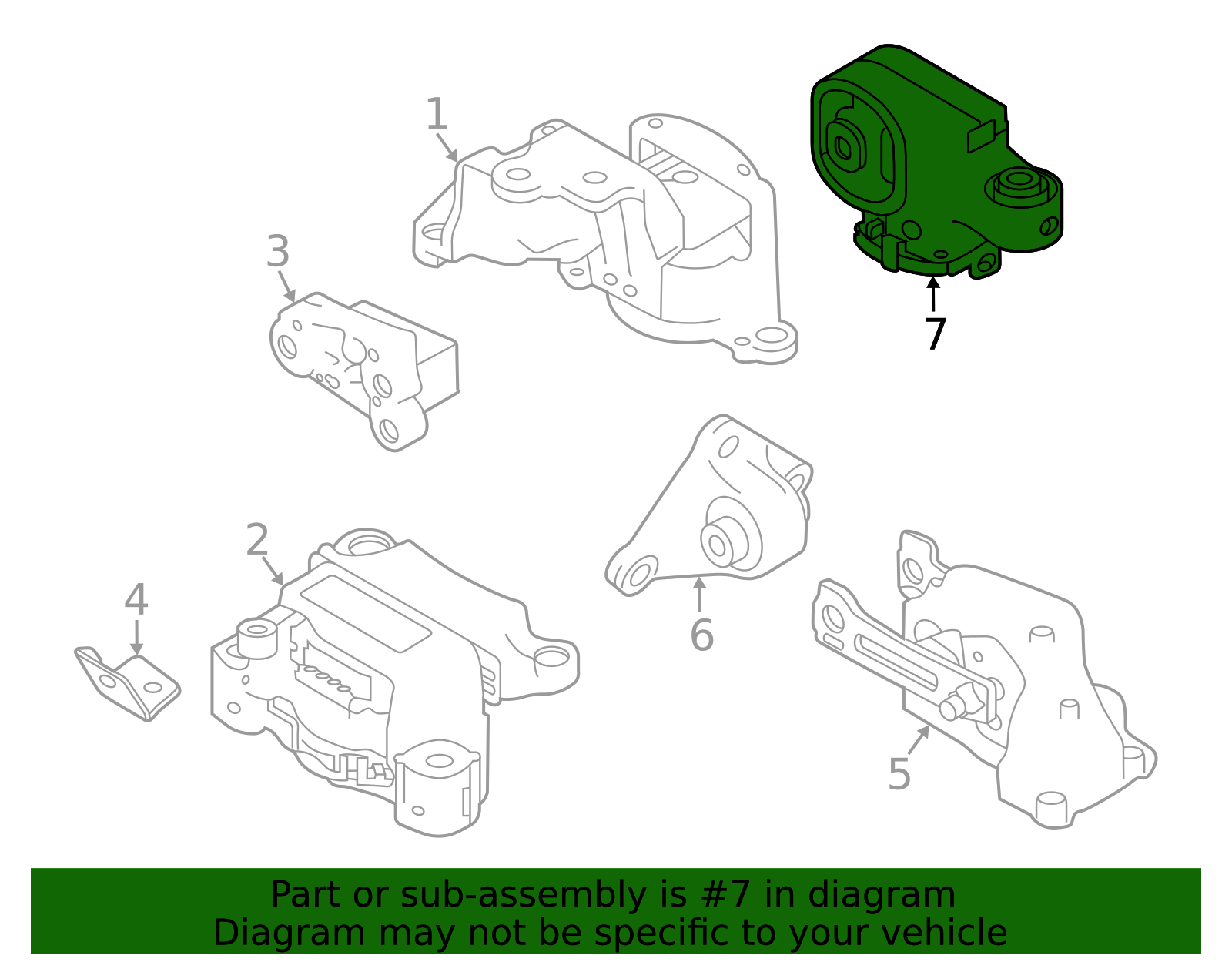2019-2024 Nissan Altima Torque Rod 11350-5NA0A | Nissan OEM Parts Online