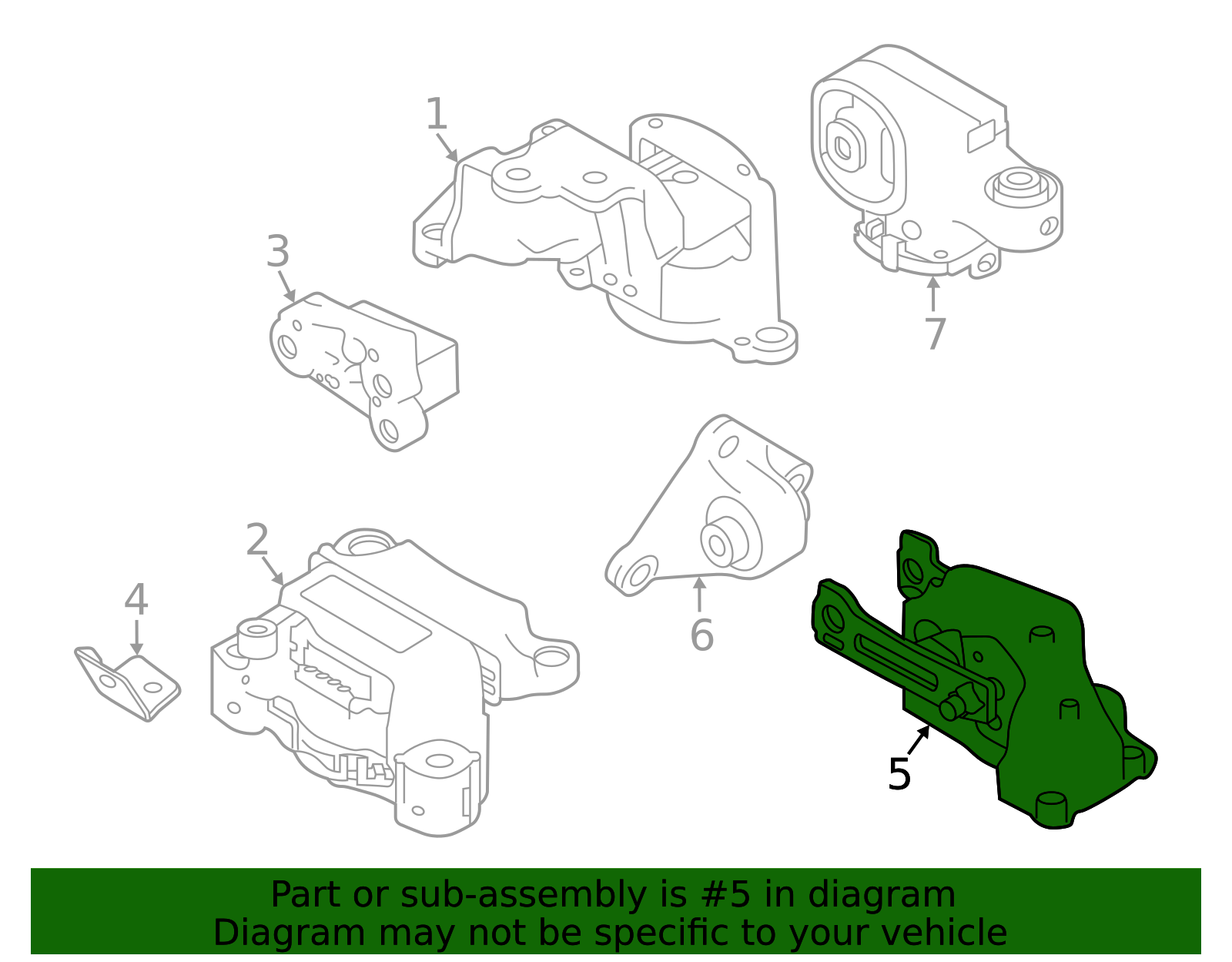 2019-2025 Nissan Altima Automatic Transmission Mount 11360-6CA0B ...