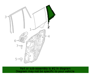51357428711 - 2019-2022 BMW X5 Fixed Glass (51-35-7-428-711) | BMW of ...