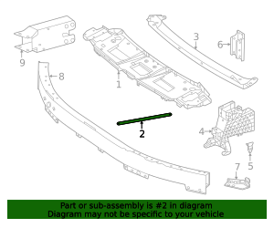 223-621-04-00 - Radiator Support Tie Bar Brace 2021-2024 Mercedes-Benz ...