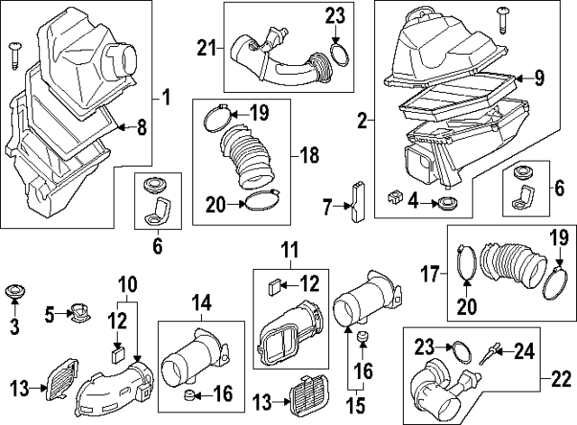 Genuine BMW 13-71-9-847-248 | Air Inlet Grille | FREE Shipping on Most ...