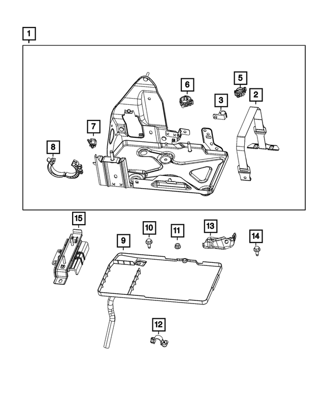 2014-2022 Mopar Wiring Clip 68201258aa | TascaParts.com
