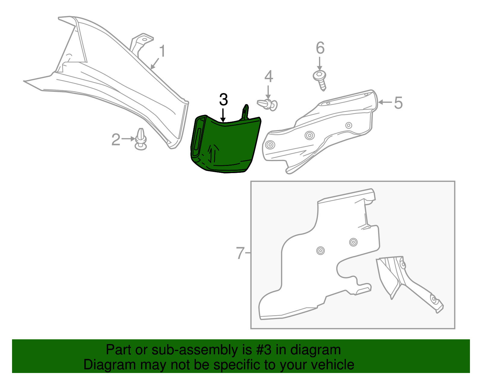 84210828 - Front Driver Side Brake Rotor Cooling Duct 2019-2024 ...
