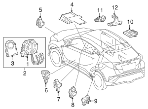 2018-2022 Toyota C-HR Angle Sensor 8924B-10010 | Toyota Parts Center