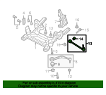 2008-2014 GM Front Passenger Side Lower Suspension Control Rear Arm ...