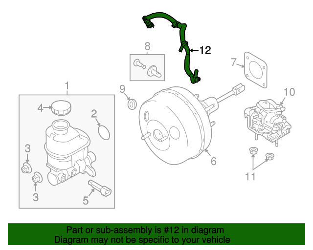 DL3Z-9C490-K - Vacuum Tube - 2013-2014 Ford F-150 | OEM Ford Parts Outlet