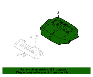 2007-2011 Audi Rear Cover 07L-103-926-F | Audi USA Parts