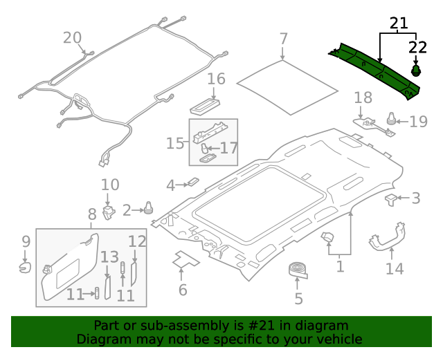 2019-2022 Subaru Ascent Rear Trim Panel 94044XC00BME | Subaru Parts Store