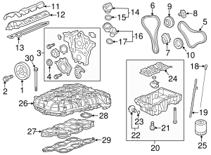 2009-2024 GM Upper Intake Manifold Gasket Kit with Gaskets - 12647263 ...