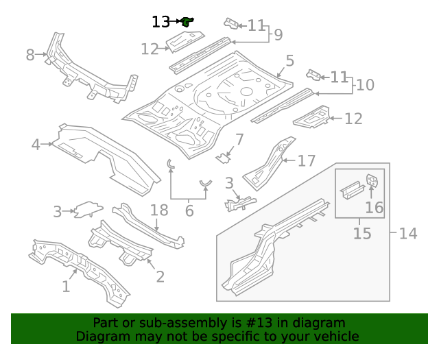 BDTS-53-76X - Floor Extension Bracket - 2020-2021 Mazda 3 | MazdaSwag