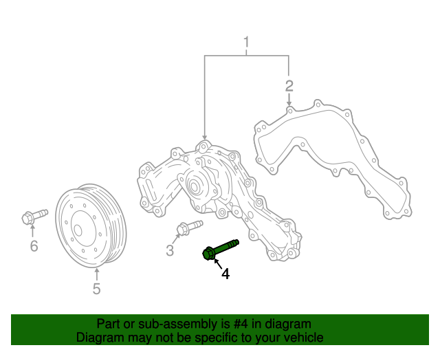 2017-2023 GM Front Engine Cover Bolt 11547649 GM | GMPartsDirect.com